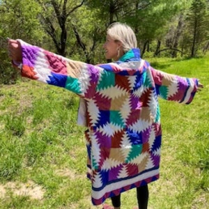 Barney & Baby Bop Nostalgic Dyed Comforter Coat - Etsy