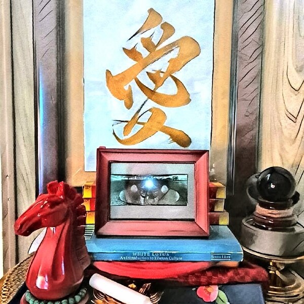 Japanese Calligraphy Set - Brush, Ink Stick & Ink Stone With Wooden ...