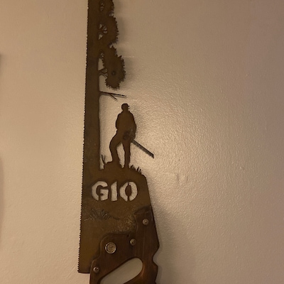 Team Roping Horse and Cattle Metal Art Hand plasma Cut Handsaw Wall ...