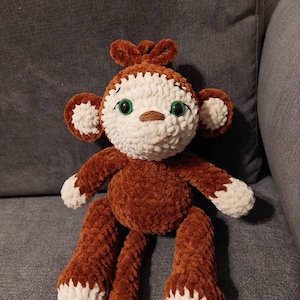 Crochet Pattern Monkey Amigurumi Monkey Pattern PDF Tutorial Stuffed Monkey Plush Pattern ...
