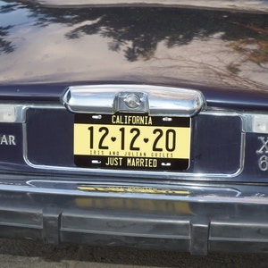 Personalized License Plate, Just Married, Mr Mrs, Bride, Groom ...