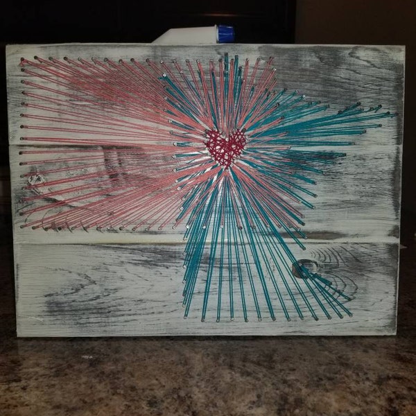 String Art Two State Wooden Sign, String Art Sign, Christmas Present ...