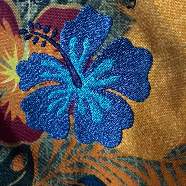 Hibiscus Embroidery Design. Hibiscus Silhouette. Hibiscus Design. Mini ...