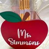 Teacher Wooden Apple- Teacher Appreciation Gift- Apple Pencil Holder ...