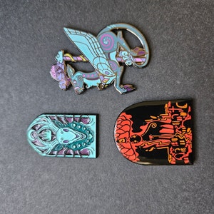 Glow-in-the-dark Cryptid Ghost Deer/ Stag Soft Enamel Pin - Etsy