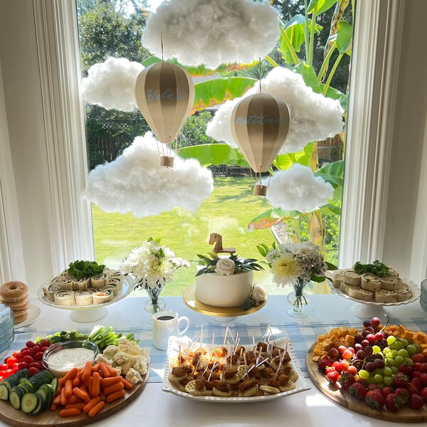 2pcs Decorative Clouds, White Clouds, Nursery, Wall Decor, Hanging ...