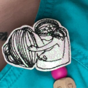 ASL Badge Reel I Love You Badge Sign Language Badge - Etsy