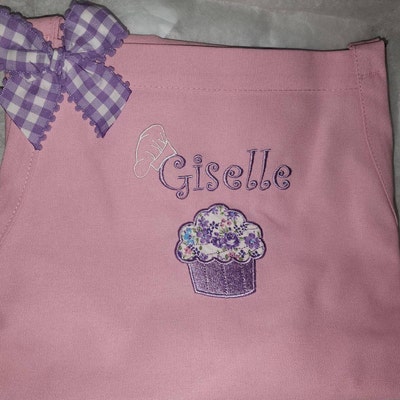 Hot Pink Apron Personalized Apron With Grandchild Name on It - Etsy
