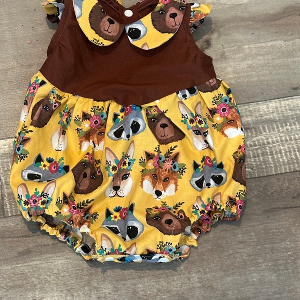 Baby Romper PDF Sewing Pattern – Instant Download — Peter Pan Collar ...