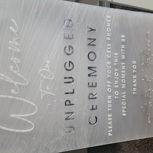 Acrylic Seating Chart Find Your Seat Sign Custom Seating - Etsy