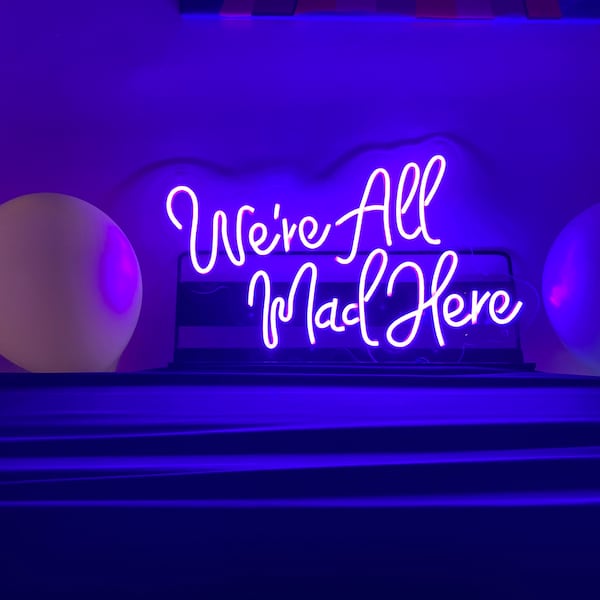 Whimsical Fantasy Custom Neon Sign, Quirky Bright Personalized LED ...