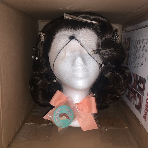 1950’s Inspired Lace Front Wig in Style “glam” - Made to Order - Old ...