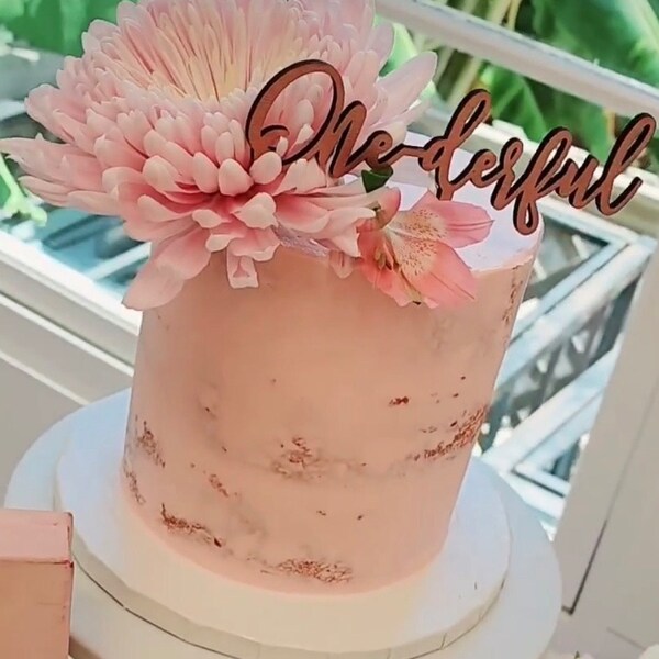 One-derful Cake Topper - Birthday Cake Topper - Birthday Cake - First ...