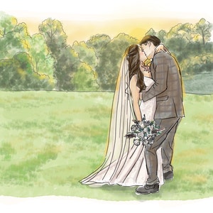 Marriage Proposal Digital Artwork. Custom Drawing for - Etsy