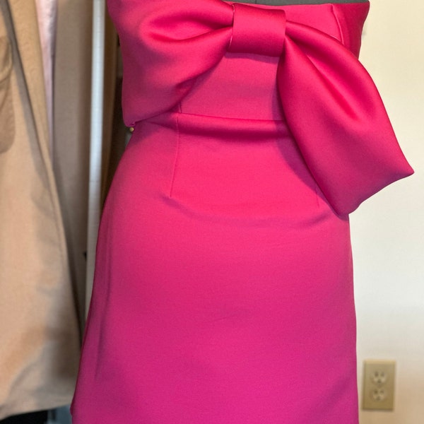 Off Shoulder Bow Dress | A Line Mini Bow Dress | PDF Sewing Pattern ...