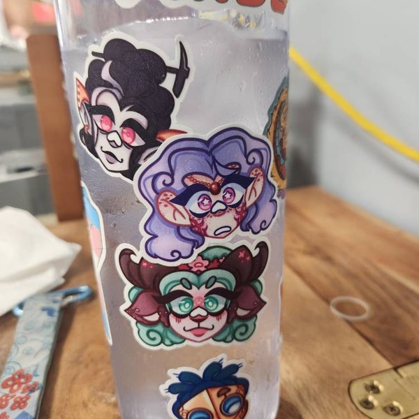 Scarily Supportive Frogs Sticker Sheet waterproof Frogs With Teeth and ...