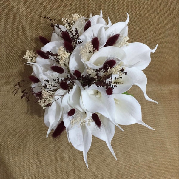 Red Rose Bridal Bouquet, White Rose Bridal Bouquet, Rose Design Bridal ...