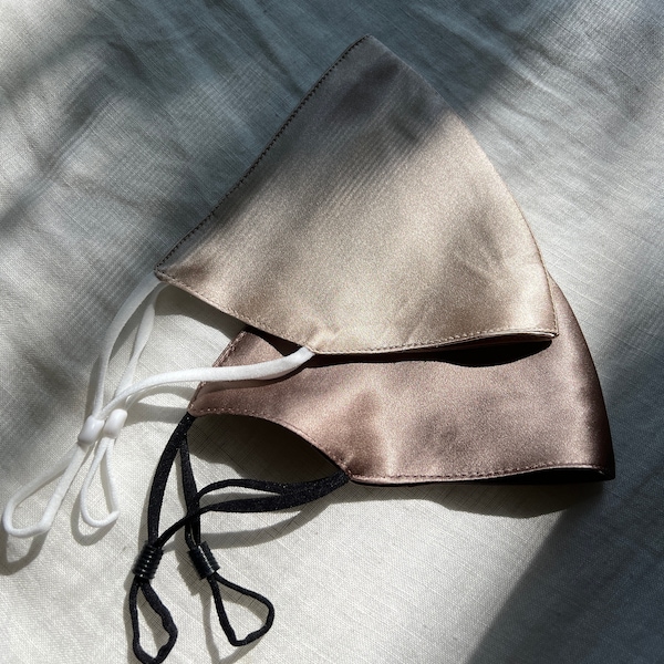 Triple Layer Silk Face Mask Wedding Silk Face Mask Women's Reusable ...