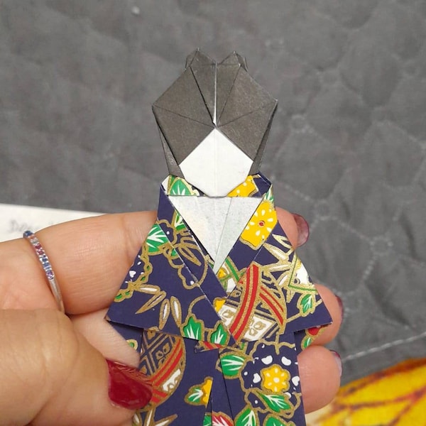 Japanese Origami Book Corner, Origami Bookmark, Book Lover Gift ...