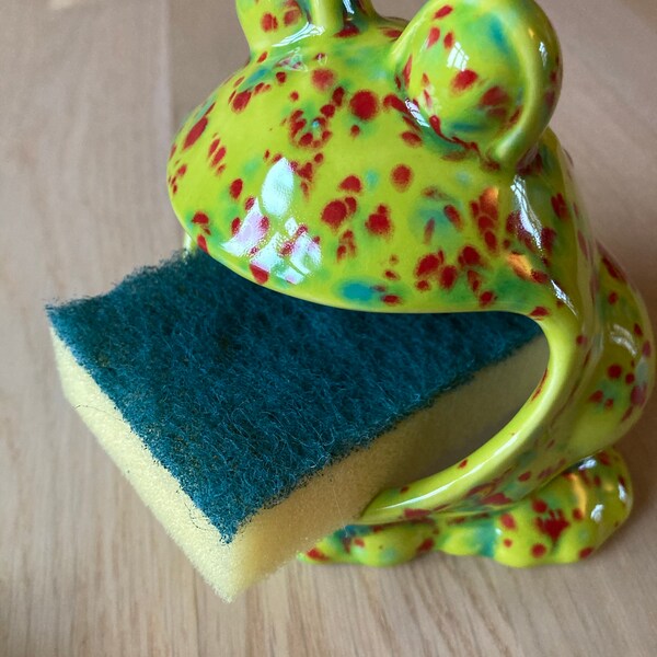 Frog Scrubby Holder, Kitchen Decor, Scrubby Holder, Soap Holder ...