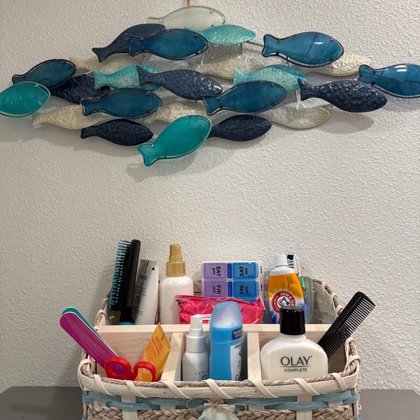 Small Round Catch-all Basket - Etsy