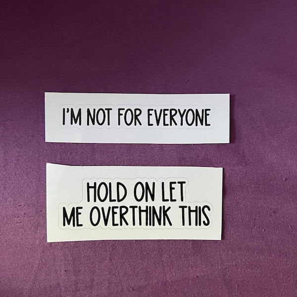 Im Not for Everyone Sticker, Funny Stickers, Laptop Stickers, Water ...