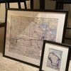 Cross Country Road Trip Map / Large Personalized Embroidered Wall Art ...