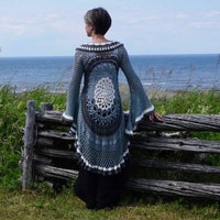 Crochet PATTERN: Lotus Duster / the ORIGINAL Bell Sleeve Lace Mandala ...