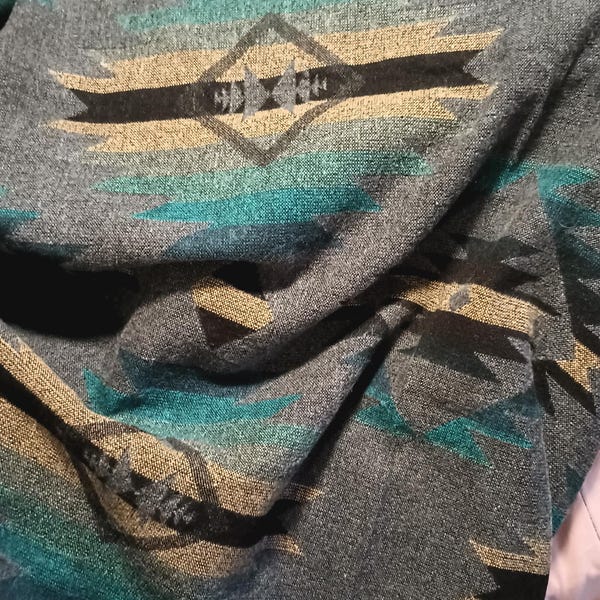 Alpaca Wool Poncho (patagonian Desert) Crafted by Indigenous Hands ...