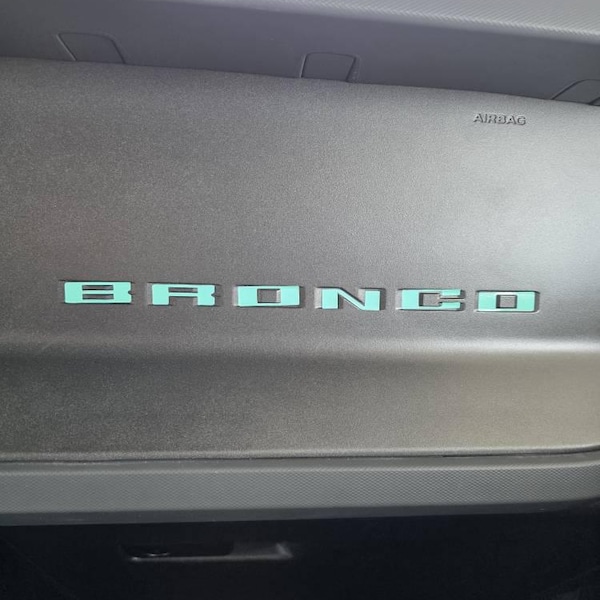 Vinyl Letter Dash Inlays Fit 2021 Thru 2024 Bronco - Etsy