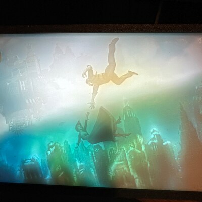 Princess Peach 3d Illuminated Shadow Box Video Game Art Decor Princess ...