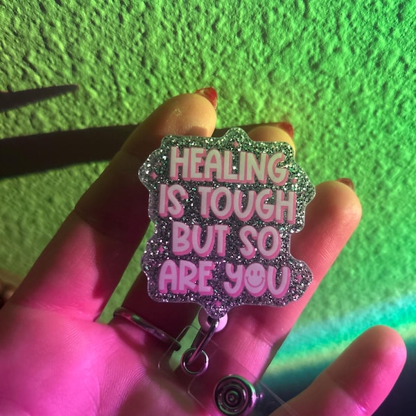 Healing Badge Reel, Id Holder, Encouraging Badge Reel, Badge Reel ...
