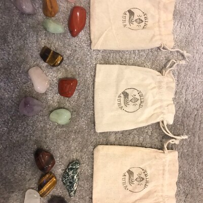 Mixed Bag of Tumbled Stone Crystals Tumble Stone Gem Big Bag Bulk ...