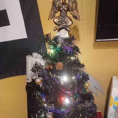 Baphomet Christmas Tree Topper 5 Tall - Etsy