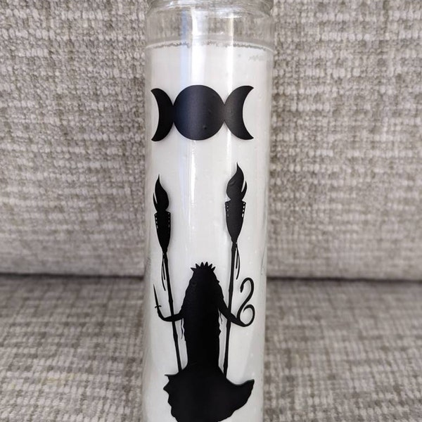 Hecate Candle Deity Candle White Hecate Candle - Etsy