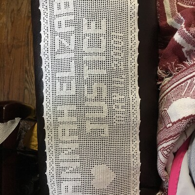 Filet Crochet Family Heirloom Name Doily Pattern - Etsy