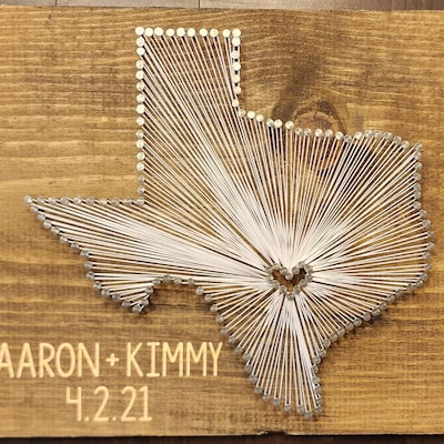 DIY Kansas String Art Kit State String Art Kit Kansas Nail - Etsy