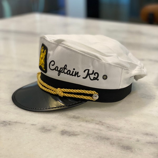 Captain Hat, Nautical Captain's Hat, Gift for New Boat Owner ...