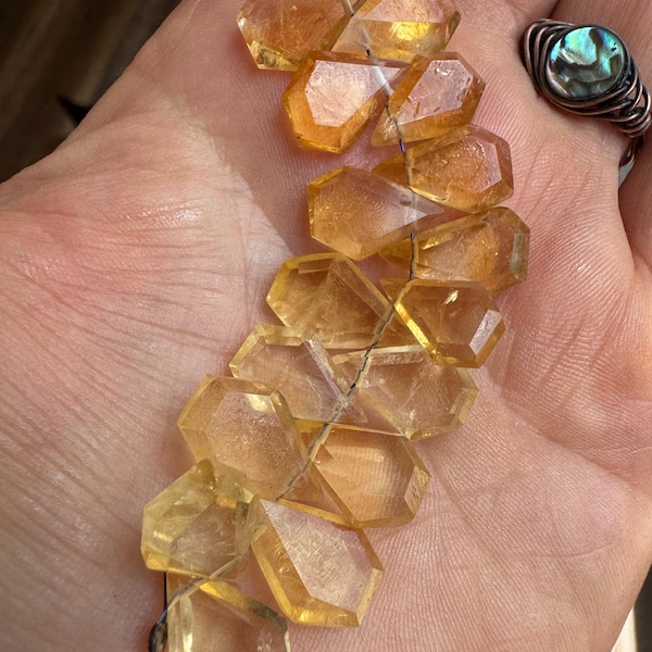 8 Pieces Ruby Lite Quartz Gemstone, Drilled Gemstone, Cushion Shape ...