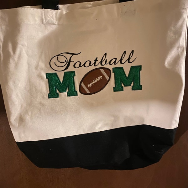 Football Mom Applique Machine Embroidery Design, Football Mom ...