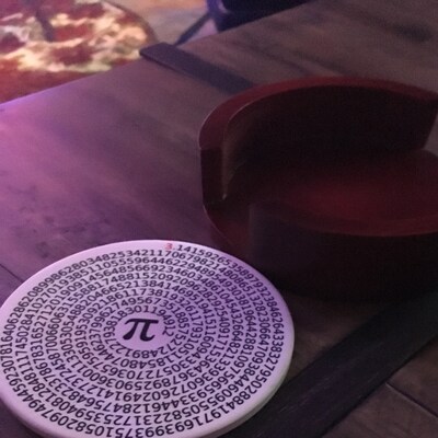 Value of Pi Coaster Set Ceramic Tile Round Coasters With - Etsy