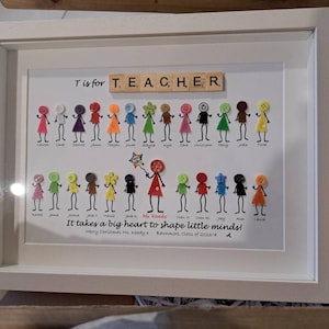 Thank You Teacher, Best Teacher Gift, From All of the Class, Button ...