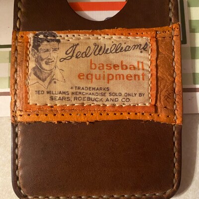 Nokona Repurposed Baseball Glove Leather Card Sleeve, Minimalist ...