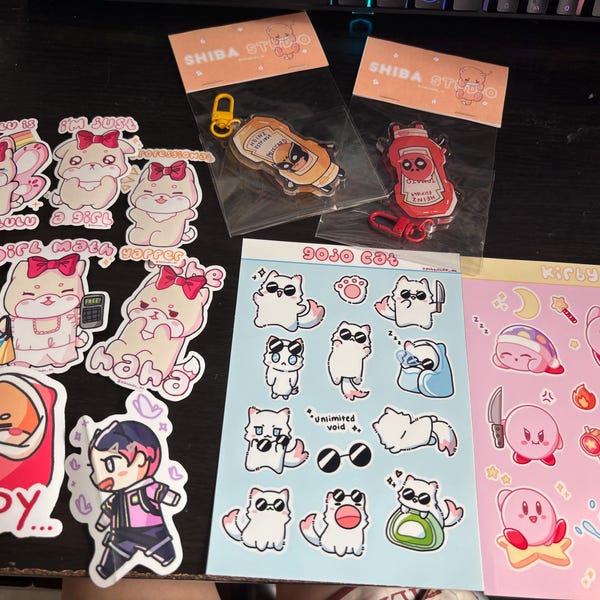 NEW! CLOVE || Cute Chibi Valorant Walking Stickers || Glossy Vinyl ...