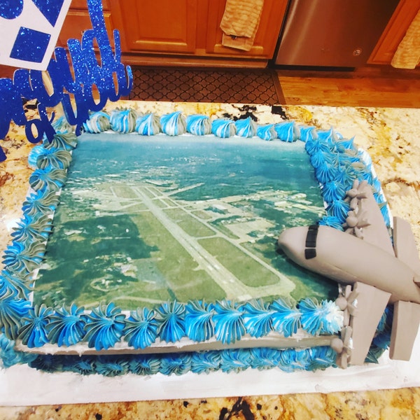 Jet Plane Fondant Cake Topper, Airplane Cake Decorations, Airline ...