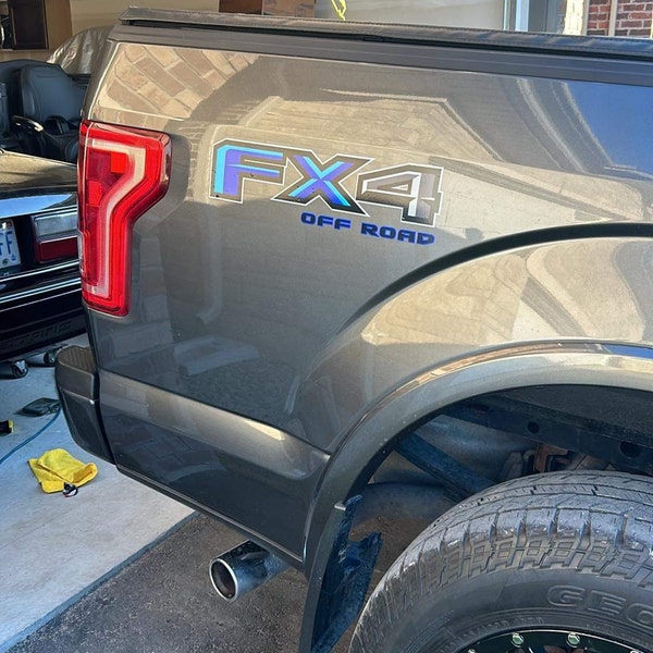 Set of 2: STX 4X4 off Road Truck Bed Decals Stickers Ford F150 PURPLE ...