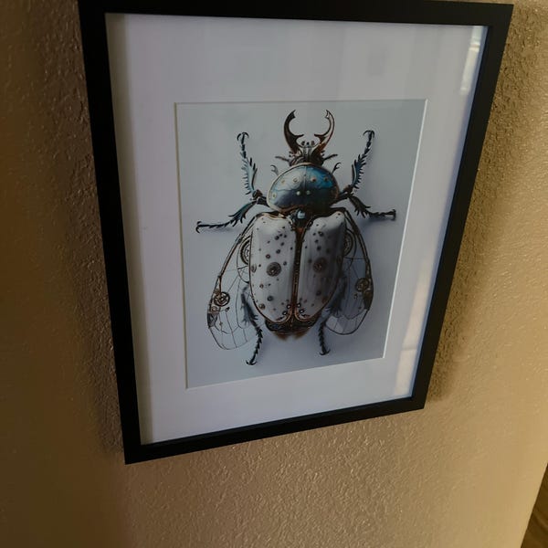 Taxidermy Bug Art Insect Wall Art Unique Insect Decor Mini Beast Print ...