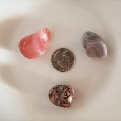 Pink Porcelain Jasper Tumbled Pink Jasper Porcelain Jasper - Etsy