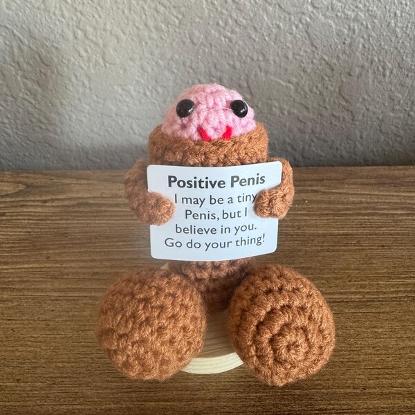 Handmade Crochet Positive Pooh,little Funny Gift,crochet Shit/crap ...