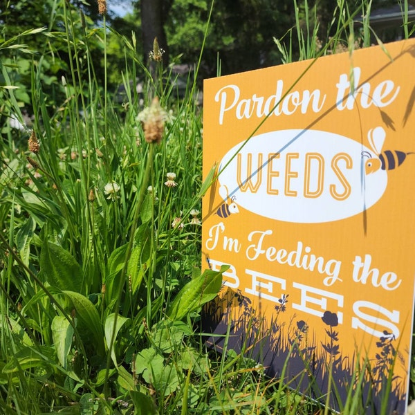 Grow Meadows Not Lawns Coroplast Yard Sign - Etsy